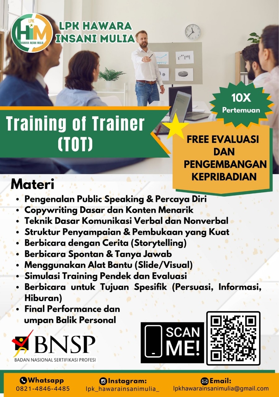 Training Of Trainer – Hawara – Pyschology & HR Consultant